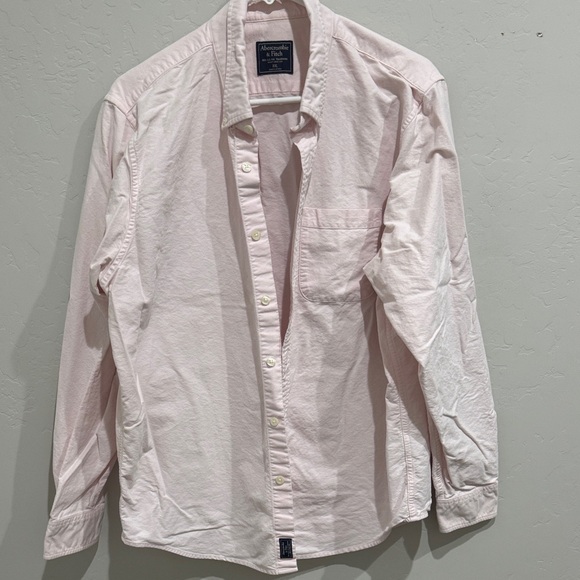 Abercrombie & Fitch | Shirts | Abercrombie Fitch Mens Light Pink Button ...